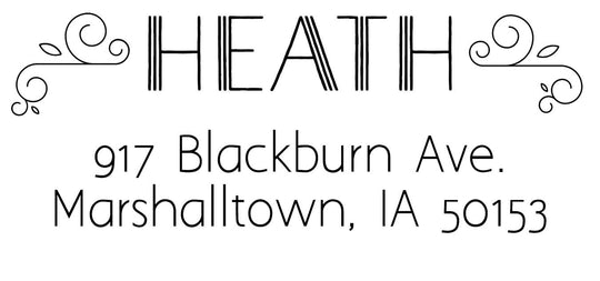 Art Deco Return Address Labels, Wedding Address Labels – Ladybug Notes